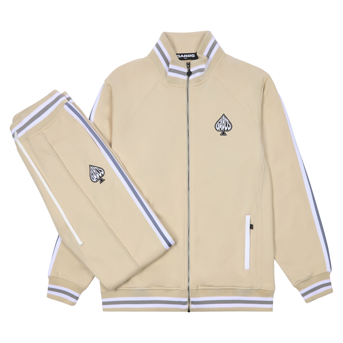 MEN'S BIEGE TRACKSUIT FULL SET | Money Mitch. Respected Streetwear ...