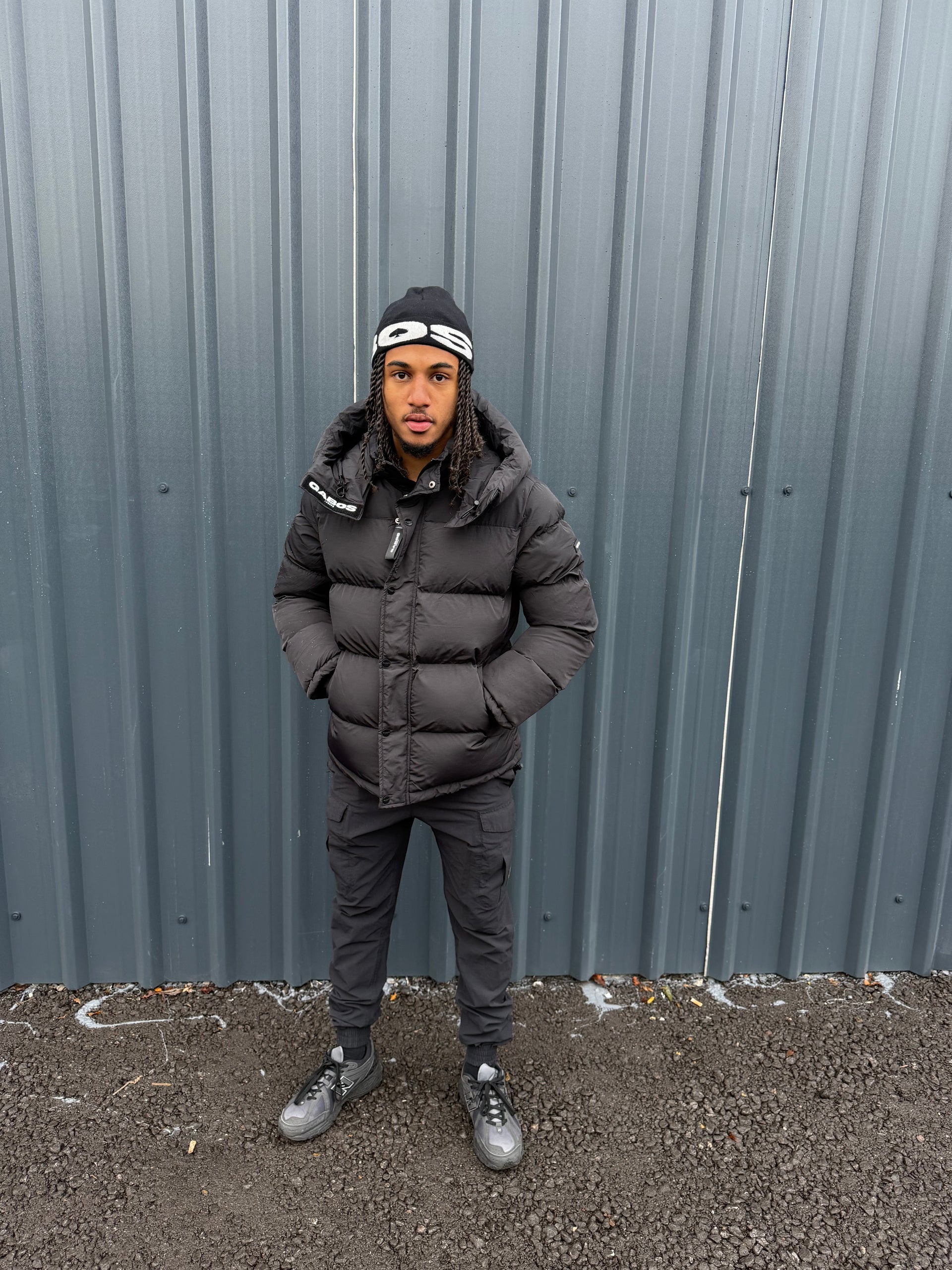 Street Bomber 3.0 Puffer Jacket Magma Black – Gabos London